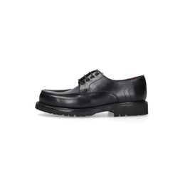 Henry Stevens Herren Schn&uuml;rschuh "Harry N", Gr. 40,5, schwarz, gefettetes Kalbsleder, Schuhe, Herren Businessschuh Schn&uuml;rschuh hangefertigt,