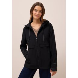 Cecil Damen Kurzjacke, schwarz, Gr. XS, unifarben, Stoff, Obermaterial: 90% Polyester, 10% Elasthan; Futter: 100% Polyester; B&uuml;ndchen: 95% Polyester,