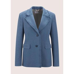 Madeleine Mode MADELEINE Damen Longblazer "Blazer Longblazer mit Struktur", gr&uuml;n, Gr. 40, Obermaterial: 70% Baumwolle CO. 25% Polyester PES. 5% sonstige Fasern AF.,