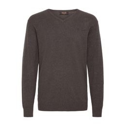 INDICODE Herren Strickfleece-Pullover "Strickpullover IDBellix", grau, Gr. L, Obermaterial: 80% Baumwolle CO. 20% Polyamid PA., Pullover