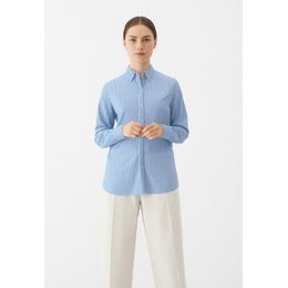 Only Damen Hemdbluse "ONLBERIT LIFE L/S SHIRT WVN", schwarz, Gr. M, gestreift, Web, Obermaterial: 100% Viskose, Blusen