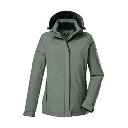 Killtec Damen Funktionsjacke "KOW 250 WMN JCKT", gr&uuml;n, Gr. 44, Obermaterial: 100% Polyester.Futter: 100% Polyester.F&uuml;llung: 100% Polyester, Jacken,