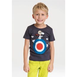 logoshirt M&auml;dchen T-Shirt "Snoopy - Target", bunt, Gr. 140, bedruckt, 100% Baumwolle, Shirts, mit lizenziertem Originaldesign