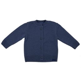 MaxiMo M&auml;dchen Strickjacke, Gr. 86, blau, Strick, Obermaterial: 100% Baumwolle, unifarben, Strickjacken, Baumwolle, hautfreundlich, weich, zum kn&ouml;pfen