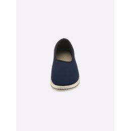 Casual Looks Damen Slipper, Gr. 36, blau, Textil, Schuhe