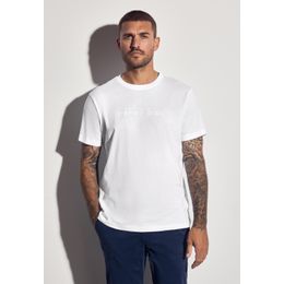 Street One MEN Herren T-Shirt, weiß, Gr. XXL, unifarben, Web, 100% Baumwolle, Shirts, aus reiner Baumwolle