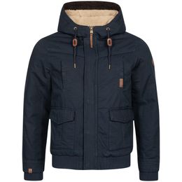 Herren Winterjacke "ASRigio", blau, Gr. S, Alessandro Salvarini, Obermaterial: 100% Baumwolle; Innenseite: 100% Polyester, Jacken, mit warmem