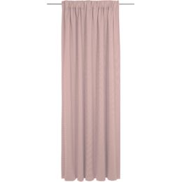 Vorhang Adam, B:142cm H:245cm, rosa, Jacquard, Baumwolle, Wohnzimmer, Gardinen, "Uni Collection", aus 100% Bio-Baumwolle