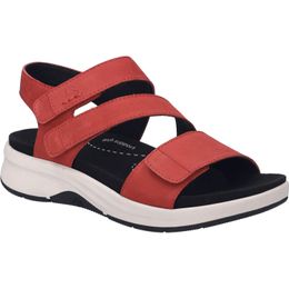 Josef Seibel Damen Sandale "Estelle 03, rot", Gr. 38rot, Obermaterial: 100% Rindsleder Leather cow., Schuhe