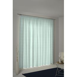 Vorhang Adam, B:145cm H:225cm, blau, Jacquard, Baumwolle (Bio-Baumwolle), Wohnzimmer, Gardinen, "Little Parrot", aus 100% Bio-Baumwolle