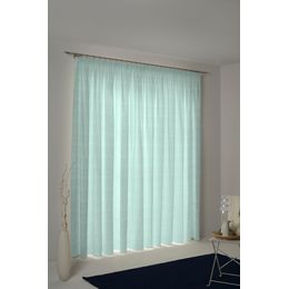Vorhang Adam, B:145cm H:175cm, blau, Jacquard, Baumwolle (Bio-Baumwolle), Wohnzimmer, Gardinen, "Little Parrot", aus 100% Bio-Baumwolle