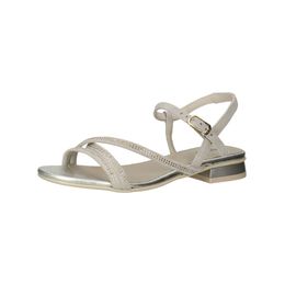 Nero Giardini Damen Schaftsandalette "Nero Giardini Sandalen Leder", Gr. 36, beige, Leder, Schuhe