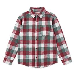 LEVI'S KIDS Kinder Langarmhemd "LVB BUFFALO CHECK FLANNEL", rot, Gr. 6, kariert, Web, Obermaterial: 100% Baumwolle, Hemden, weich und kuschelig mit