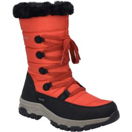 Josef Seibel Damen Stiefel "Davos 51, schwarz-rot", Gr. 36, schwarz, Obermaterial: 100% Synthetik synthetic., Schuhe