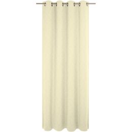 Vorhang WIRTH, B:132cm H:225cm, beige, Jacquard, Polyester, Wohnzimmer, Gardinen, "Westport"