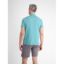 Lerros Herren Poloshirt "Lerros Poloshirt in weicher Waffelpiqu&eacute;qualit&auml;t"coastal blau, Gr. S, 100% Baumwolle, Shirts
