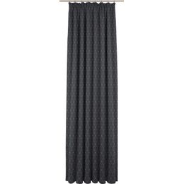 Vorhang Adam, B:145cm H:245cm, blau, Jacquard, Baumwolle (Bio-Baumwolle), Wohnzimmer, Gardinen, "Indian Cortezada", aus 100% Bio-Baumwolle