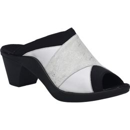 Josef Seibel Damen Clog "St.Tropez 68, weiss-kombi", Gr. 39wei&szlig;, kombi, Obermaterial: 80% Rindsleder Leather cow. 20% Textilmaterial TEXMAT., Schuhe