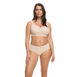 SuSa Damen B&uuml;gelloser BH "Lagos", Gr. 85, beige, Obermaterial: 64% Polyamid, 22% Baumwolle, 14% Elasthan, BHs, Spitze, gen&auml;hte Cups, elastisch,