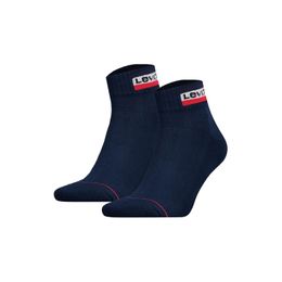 Levi's LEVI'S Herren Kurzsocken "Socken 2er Pack", Gr. 38, blau, Obermaterial: 83% Baumwolle CO. 15% Polyamid PA. 2% Elasthan EL., Socken