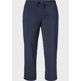 Sch&ouml;ffel SCH&Ouml;FFEL Damen 3/4-Hose "Pants Rangun L", blau, Gr. 46, Oberstoff: 87% Polyester, 13% Elasthan, Hosen