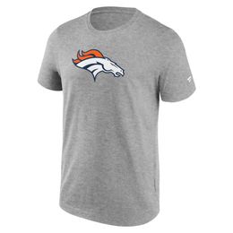 Fanatics Damen T-Shirt "Fanatics T-Shirt Denver Broncos Primary Logo Graphic", grau, Gr. M, 100% Baumwolle, Shirts