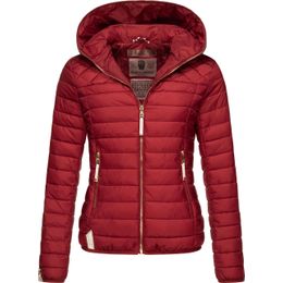 Navahoo Damen Steppjacke "Ich Bin Hübsch", rot, Gr. XL, Oberstoff: 100% Nylon, Futter: 100% Polyester, Wattierung: 100% Polyester, Ärmelfutter: 100%