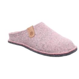 Rohde Damen Pantoffel "LUCCA", Gr. 41, rosa, Filz, meliert, Schuhe, Clog, Hausschuh, Homeslipper in melierter Optik