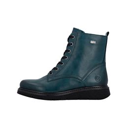 Remonte Damen Schn&uuml;rstiefelette "Remonte Stiefelette Leder", Gr. 38, blau, Leder, Schuhe