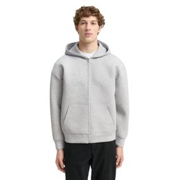 Herren Sweater, beige, Gr. S, Tom Tailor Denim, meliert, Sweatware, Obermaterial: 77% Polyester, 15% Viskose, 8% Elasthan, Sweatshirts, mit Taschen