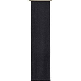 Schiebegardine WIRTH, B:60cm H:175cm, blau, Jacquard, Baumwolle, Elasthan, Wohnzimmer, Gardinen, "Java", dark blue denim