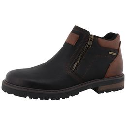 Romika Herren Bikerboots, Gr. 41, schwarz, Lederimitat, Schuhe, Bikerboots, Stiefelette mit Rei&szlig;verschluss
