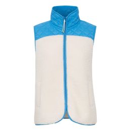 oxmo Damen Fleeceweste "Fleeceweste OXBetty", blau, Gr. S, Obermaterial: 100% Polyester PES., Westen