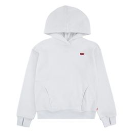 LEVI'S KIDS M&auml;dchen Hoodie "LVG BATWING PATCH HOODIE", wei&szlig;, Gr. 4, unifarben, Sweatware, Obermaterial: 86% Baumwolle, 14% Polyester, Sweatshirts,