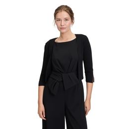 Vera Mont Damen Strickjacke "Damen Strickbolero langarm", schwarz, Gr. L, Strick, Obermaterial: 62% Viskose, 34% Polyamid, 4% Elasthan.,