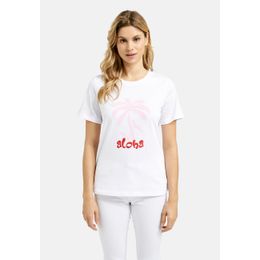 Smith & Soul SMITH & SOUL Damen Rundhalsshirt, rosa, Gr. XS, bedruckt, Single Jersey, Material: 100% Baumwolle, Shirts, aus Baumwolle
