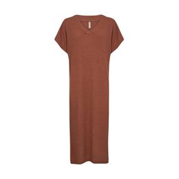 soyaconcept Damen Jerseykleid "Soya Concept Dress SC-DELIA 2"4840 rusty, Gr. L, Obermaterial: 60% Viskose, 38% Polyester, 2% Elasthan, Kleider