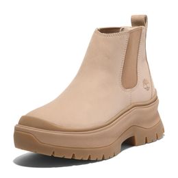 Timberland Damen Chelseaboots "ROXIE LANEMID CHELSEA BOOT", Gr. 38, beige, Leder, Schuhe, Stiefelette, Winterschuhe, Ankle Boots