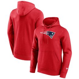 Fanatics Damen Kapuzenpullover "Fanatics Hoodie New England Patriots Primary Logo Graphic", rot, Gr. L, 80% Baumwolle, 20% Polyester, Pullover