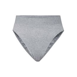 Calida Damen Slip "Slip Elastic High Waist 1er Pack", Gr. M, grau, Obermaterial: 94% Baumwolle CO. 6% Elasthan EL., Unterhosen
