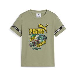 Puma Jungen T-Shirt "Puma x HOT WHEELS MONSTER TRUCKS T-Shirt Jungen", gr&uuml;n, Gr. 104, bedruckt, Obermaterial: 100% Baumwolle; Rippe: 29% Polyester,