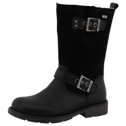 Lurchi M&auml;dchen Bikerboots "Hedi TEX", Gr. 28, schwarz, Leder, Schuhe, Stiefel, Bikerboots mit Tex-Ausstattung, Gr&ouml;&szlig;enschablone zum Download