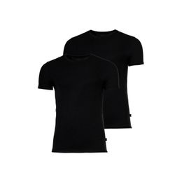 JOOP! JOOP Herren T-Shirt "T-Shirt Everyday 2er Pack", schwarz, Gr. XL, Obermaterial: 95% Baumwolle CO. 5% Elasthan EL., Shirts