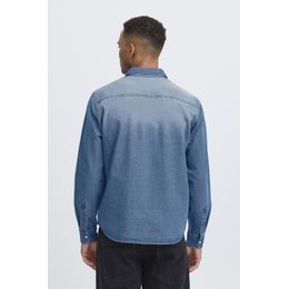 Blend Herren Langarmhemd "BHDARGO Shirt PP NOOS"denim middle blau, Gr. XXXL, Web, Obermaterial: 100% Baumwolle, Hemden, Regular Fit, aus Baumwolle,