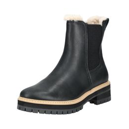 Toms Shoes TOMS Damen Stiefelette "TOMS Stiefelette Leder/Textil", Gr. 37,5, schwarz, Leder, Textil, Schuhe
