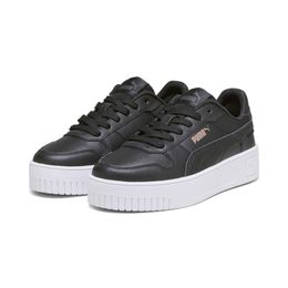 Puma M&auml;dchen Sneaker "Carina Street Sneakers M&auml;dchen", Gr. 36, schwarz-wei&szlig;, Obermaterial: Kuhleder, Synthetik, Leder; Futter: Textil, Synthetik;
