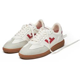 FLAMINGOS LIFE Damen Sneaker "BURELA SLIM", Gr. 40, rot, Synthetik, Textil, Schuhe, veganer Sneaker, Obermaterial aus 70% Maisresten