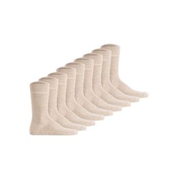 Hudson Damen Sneakersocken "Socken SIMPLY&sup3; 3-PACK 9er Pack", Gr. 43, beige, Obermaterial: 80% Baumwolle CO. 18% Polyamid PA. 2% Elasthan EL., Socken