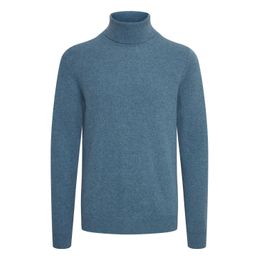Casual Friday Herren Rollkragenpullover "Strickrollkragenpull CFKarl", blau, Gr. L, Obermaterial: 80% Wolle WO. 20% Polyamid PA., Pullover