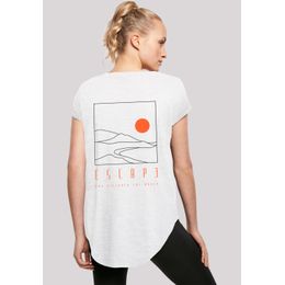 F4NT4STIC Damen T-Shirt "Escape Discover the World Landscape", wei&szlig;, Gr. S, Obermaterial: 100% Baumwolle, Shirts, Discover the World
